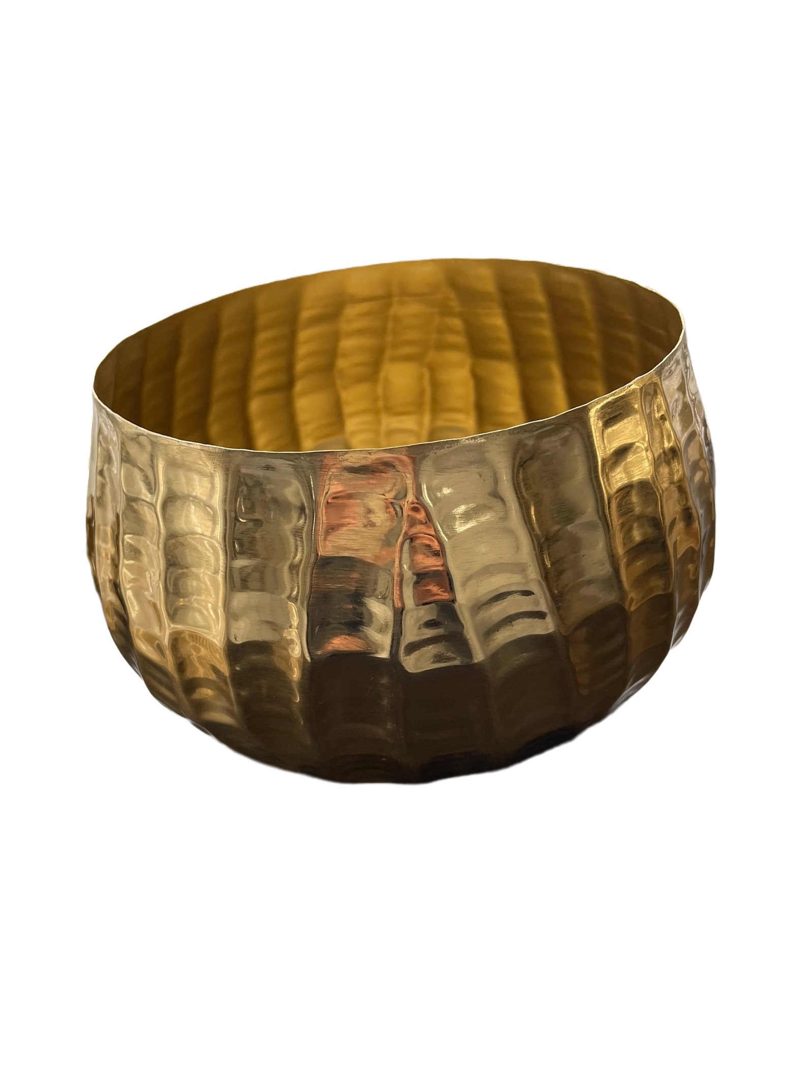 Hammered Bowl for Flower Centerpiece, Small Gold Bowl for Coffee Table ...