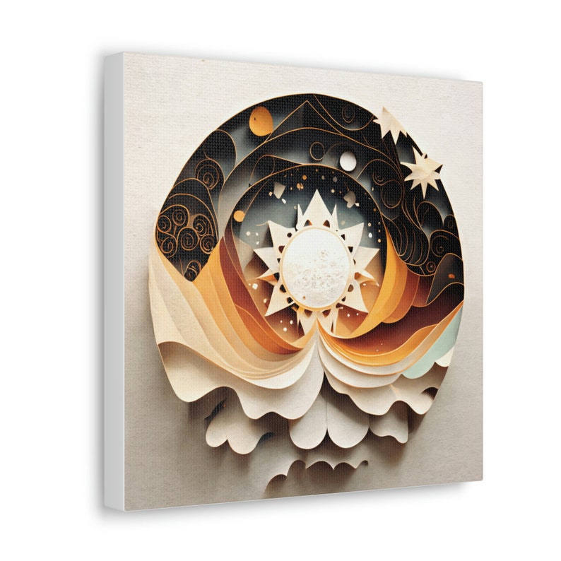 Bookshelf Diorama Sun and Moon Wall Decor Housewarming Gift - Etsy