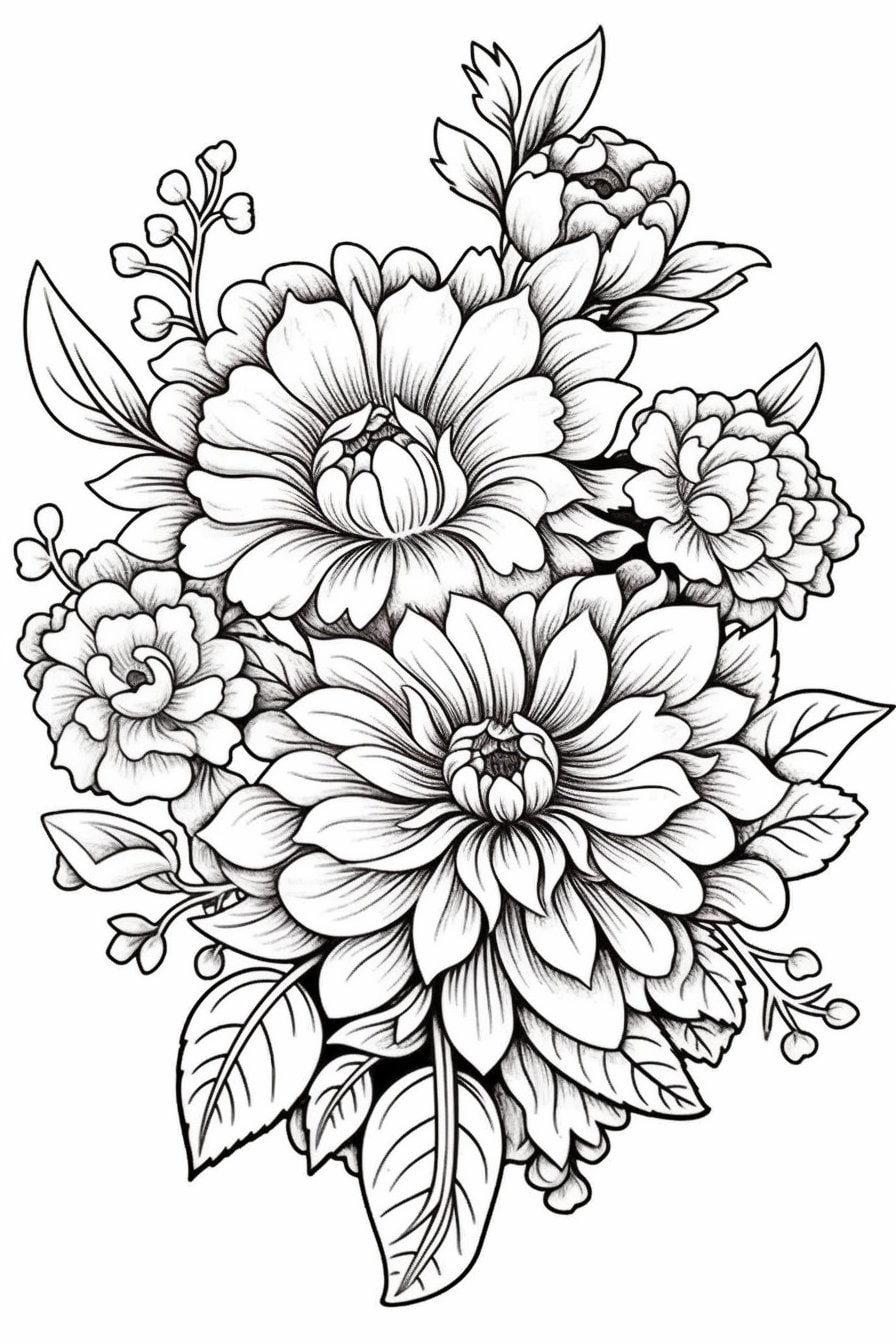 100 PAGES Adult Coloring Pages, Adult Coloring Book Digital Download ...