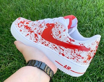 Custom Air Force 1 Blood Splatter - Etsy