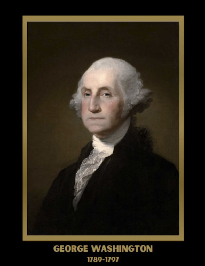 U.S. Presidents' Portrait Printable Posters (UPDATED 2025), Instant ...