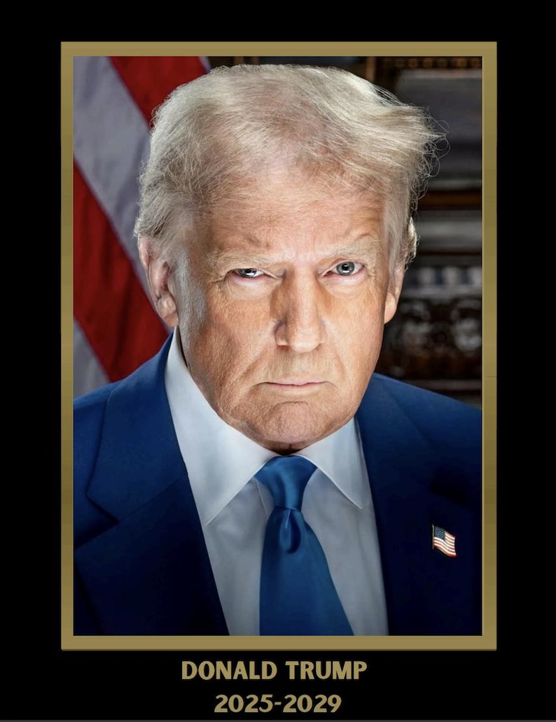 U.S. Presidents' Portrait Printable Posters (UPDATED 2025), Instant ...