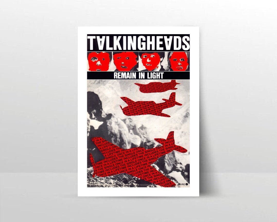 Talking Heads Remain In Light Back Cover