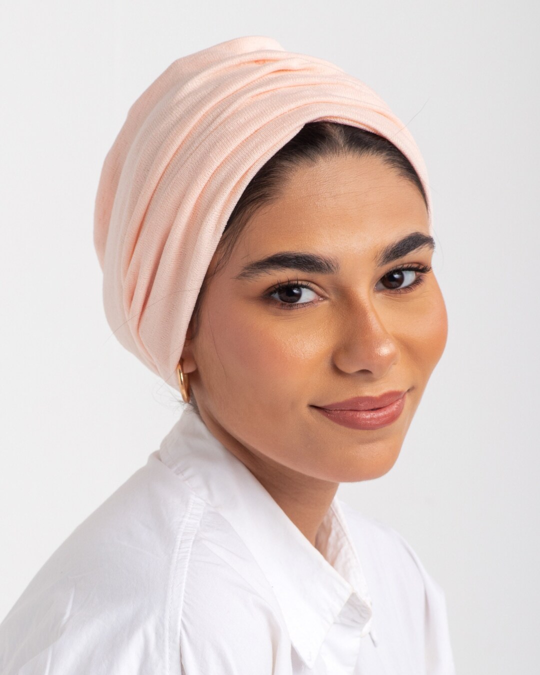 Pre-tied Instant Turban Head Wrap for Women, Comfortable Stretchy ...