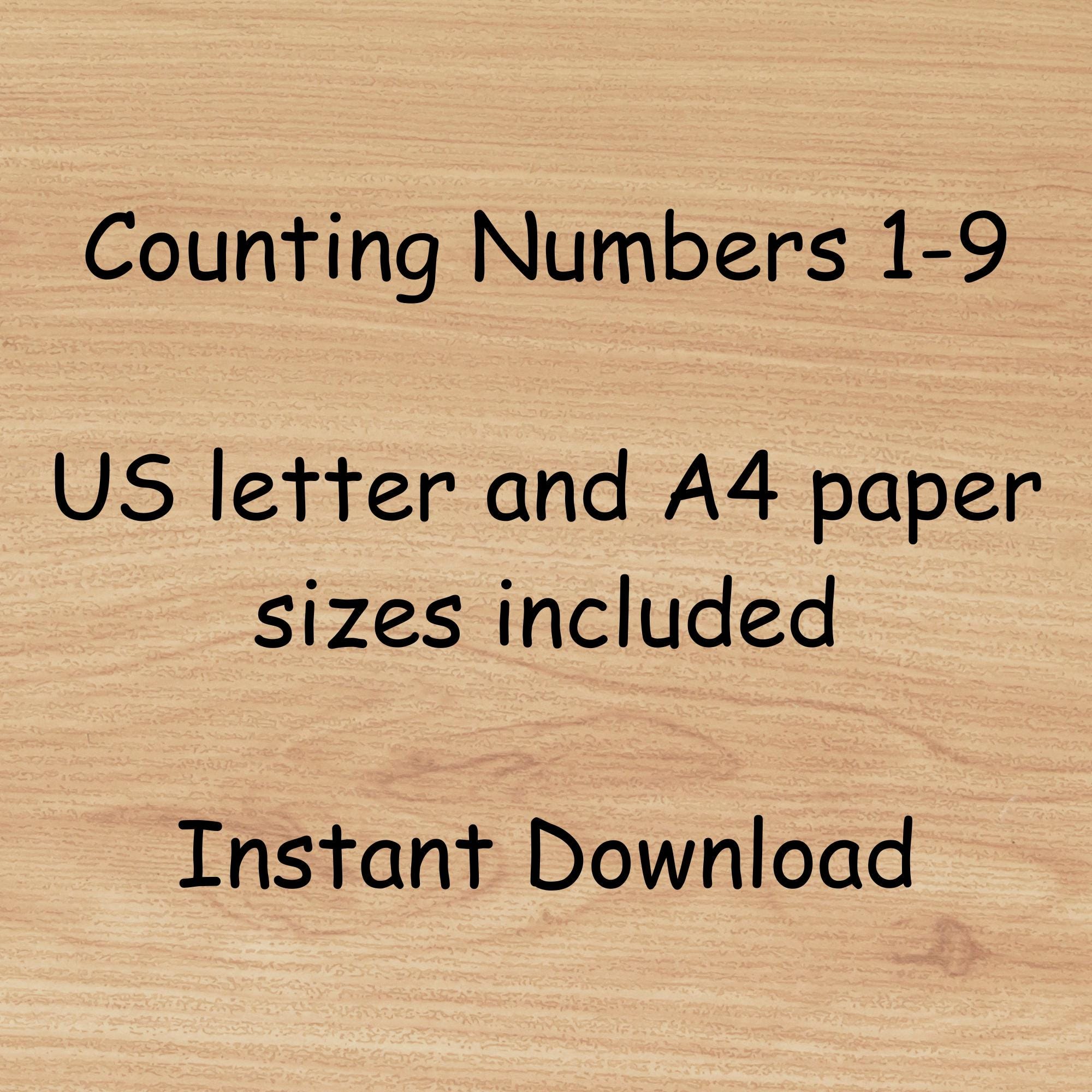 Counting Fruit Printable, Fruit Counting Math Activities, 10 Digital ...