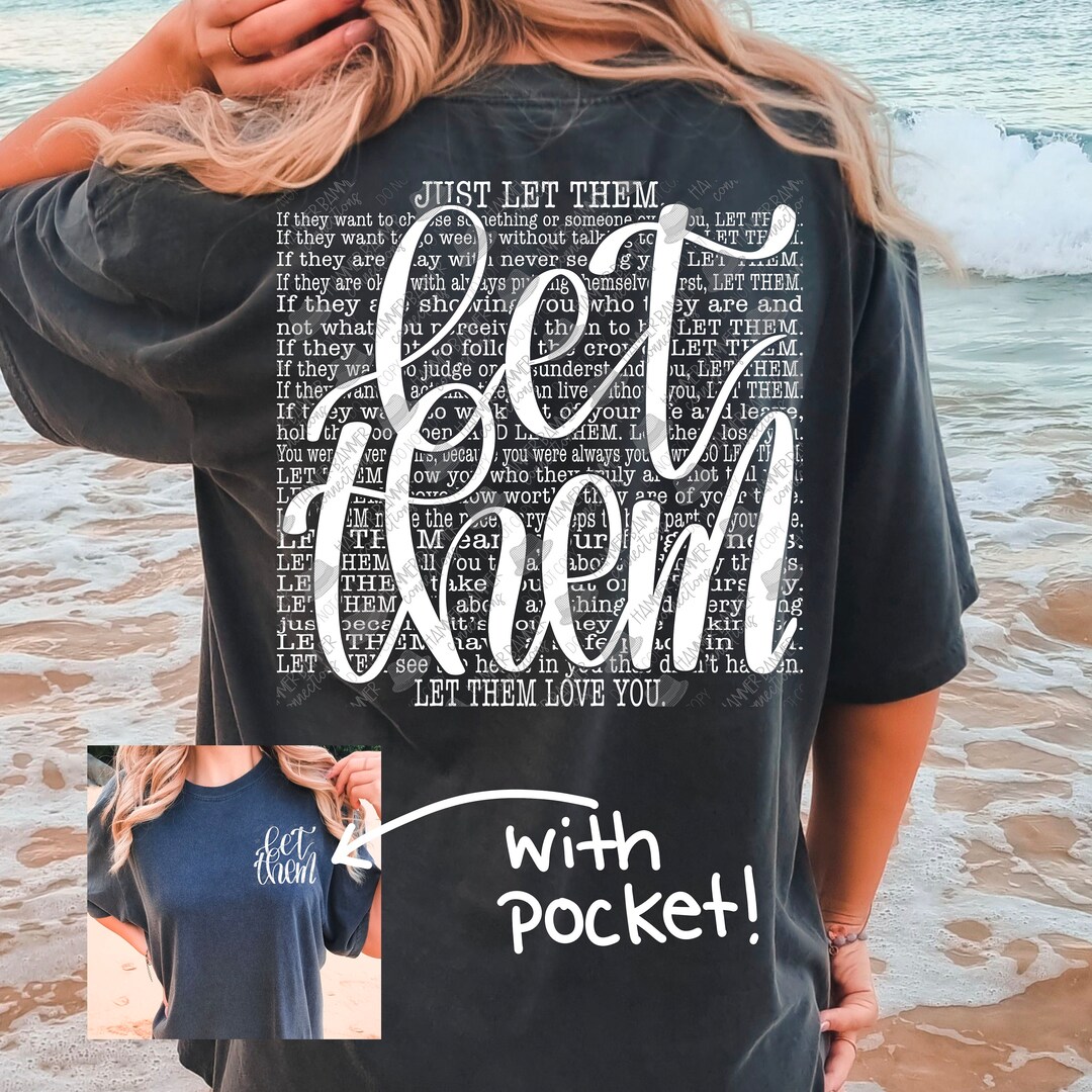 Just Let Them Love You, Poem, Black and White, Full Design, Pocket ...