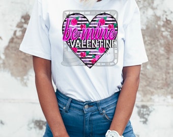 Be Mine Digital Clip Art Set, Valentine, Printable Art, Girl With ...