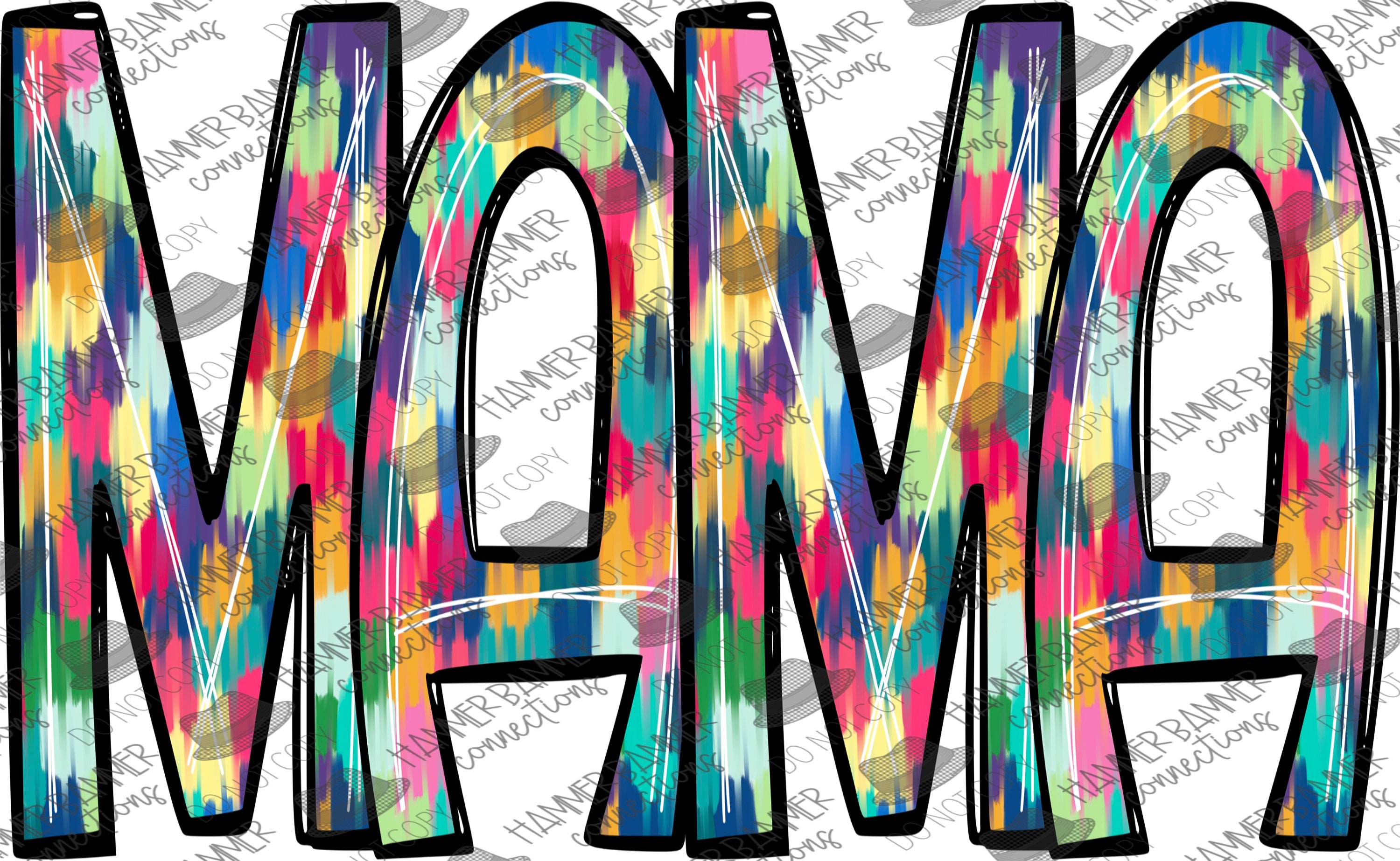 MAMA Streaky Paint, Digital, Design, Png, Sublimation, Dtf, Mothers Day ...