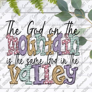 The God on the Mountain Digital PNG - Etsy