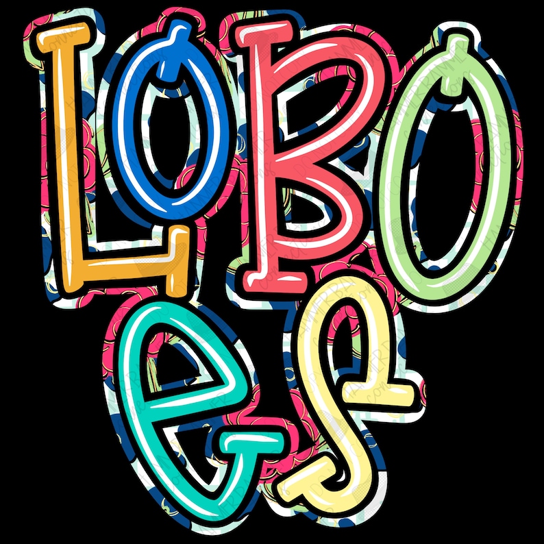 Lobos,design, Png, Sublimation, Dtf, Mascot - Etsy