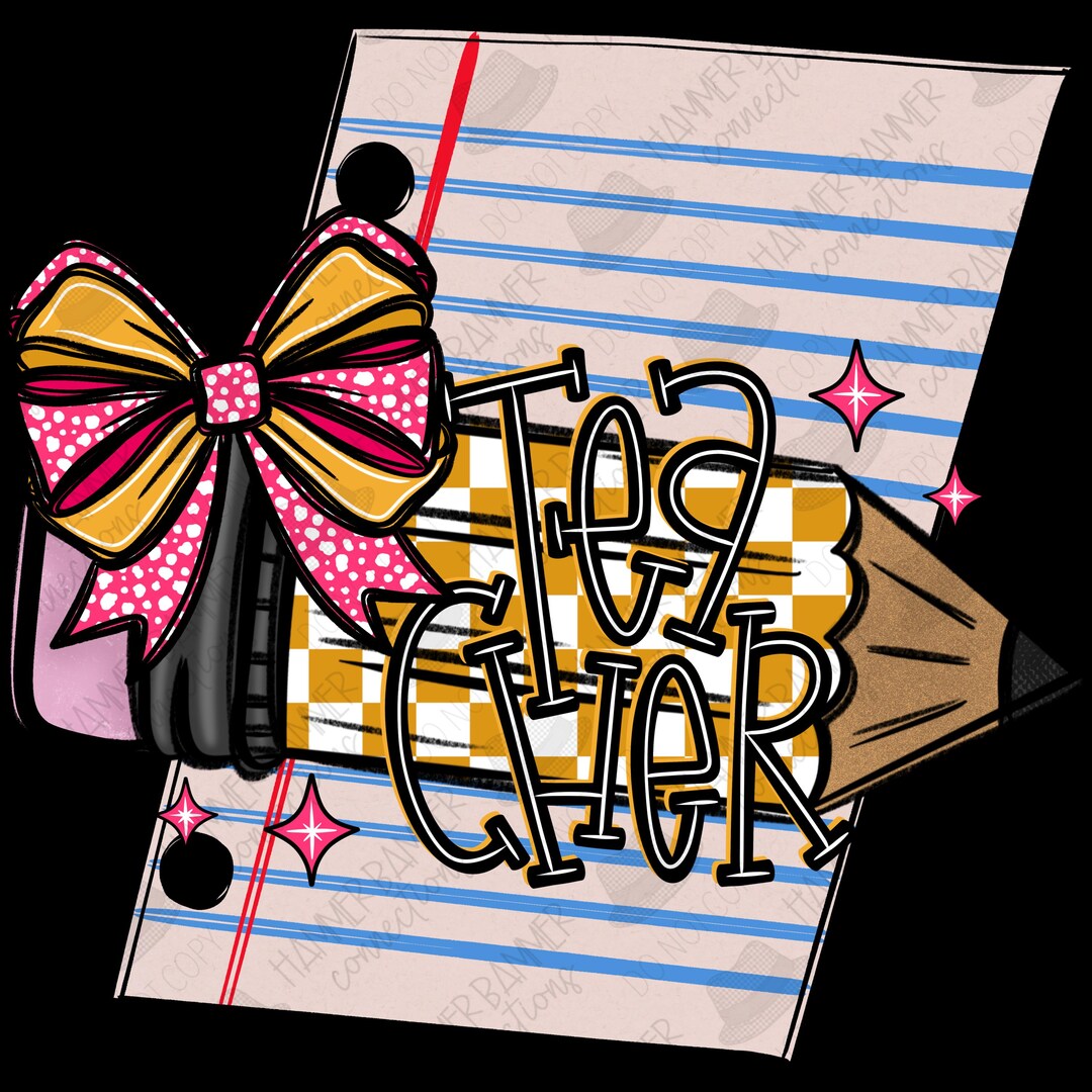 Teacher , Staff, Pencil, Bow Notebook Paper, Back to School, Digital ...