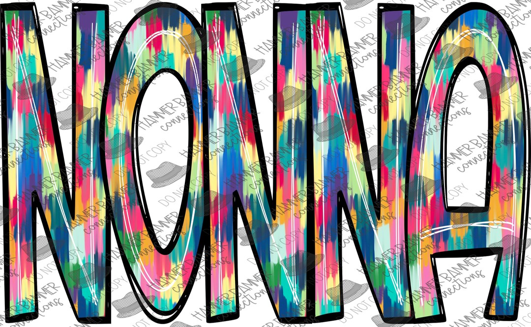 NONNA Streaky Paint, Digital, Design, Png, Sublimation, Dtf, Mothers ...