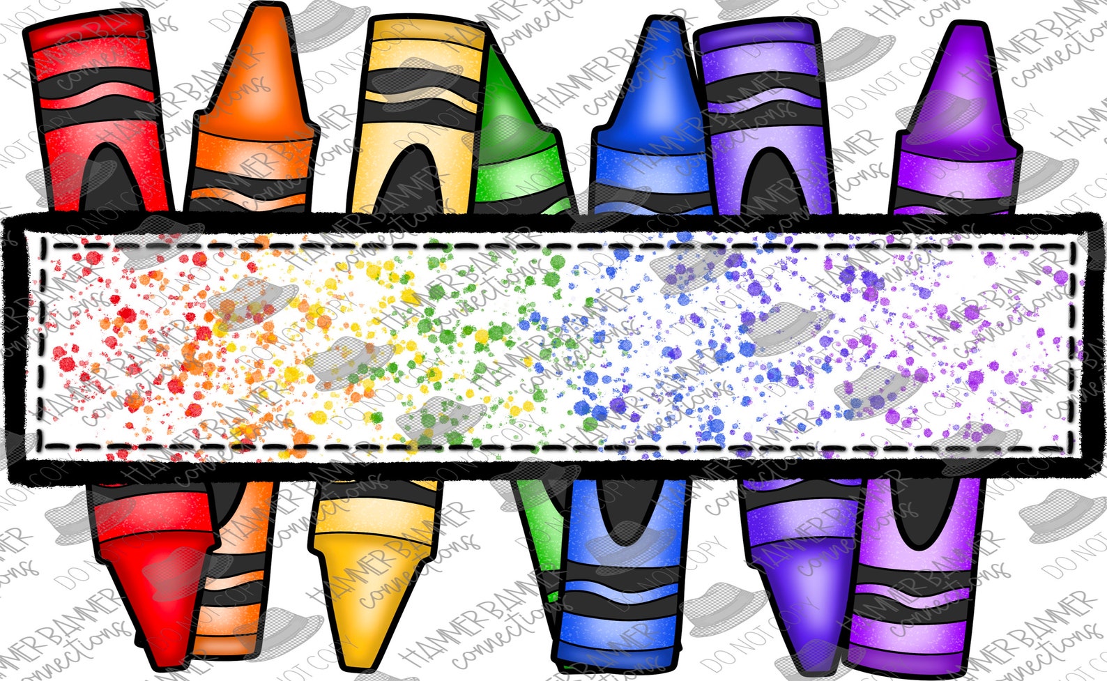 Crayons With Stitched Name Plate, Add Names, Back to School, Customized ...