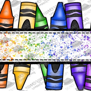 Crayons With Stitched Name Plate, Add Names, Back to School, Customized ...