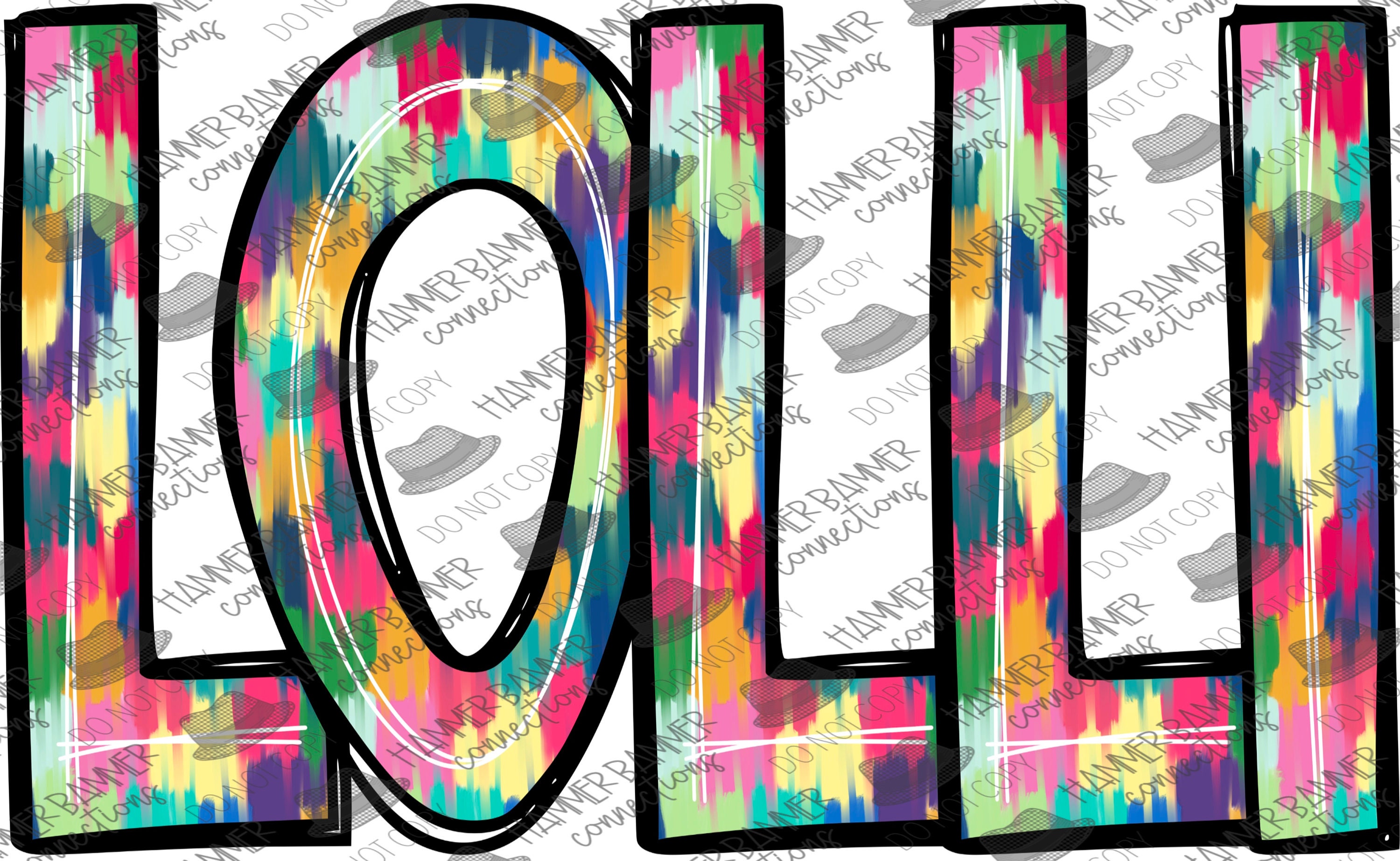 LOLLI Streaky Paint, Digital, Design, Png, Sublimation, Dtf, Mothers ...