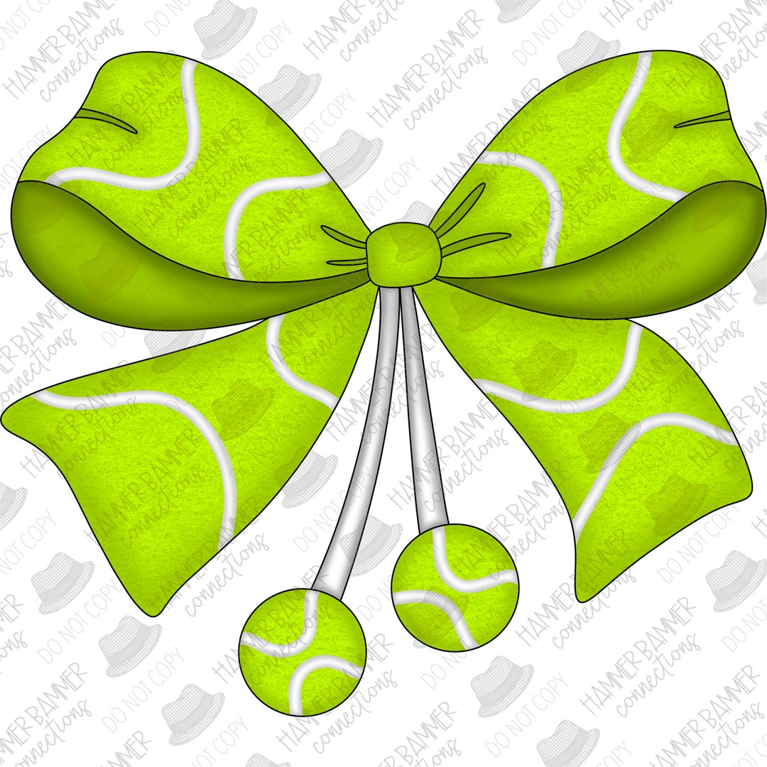 Tennis Coquette Bow, Digital Design, Png, Sublimation, Dtf - Etsy
