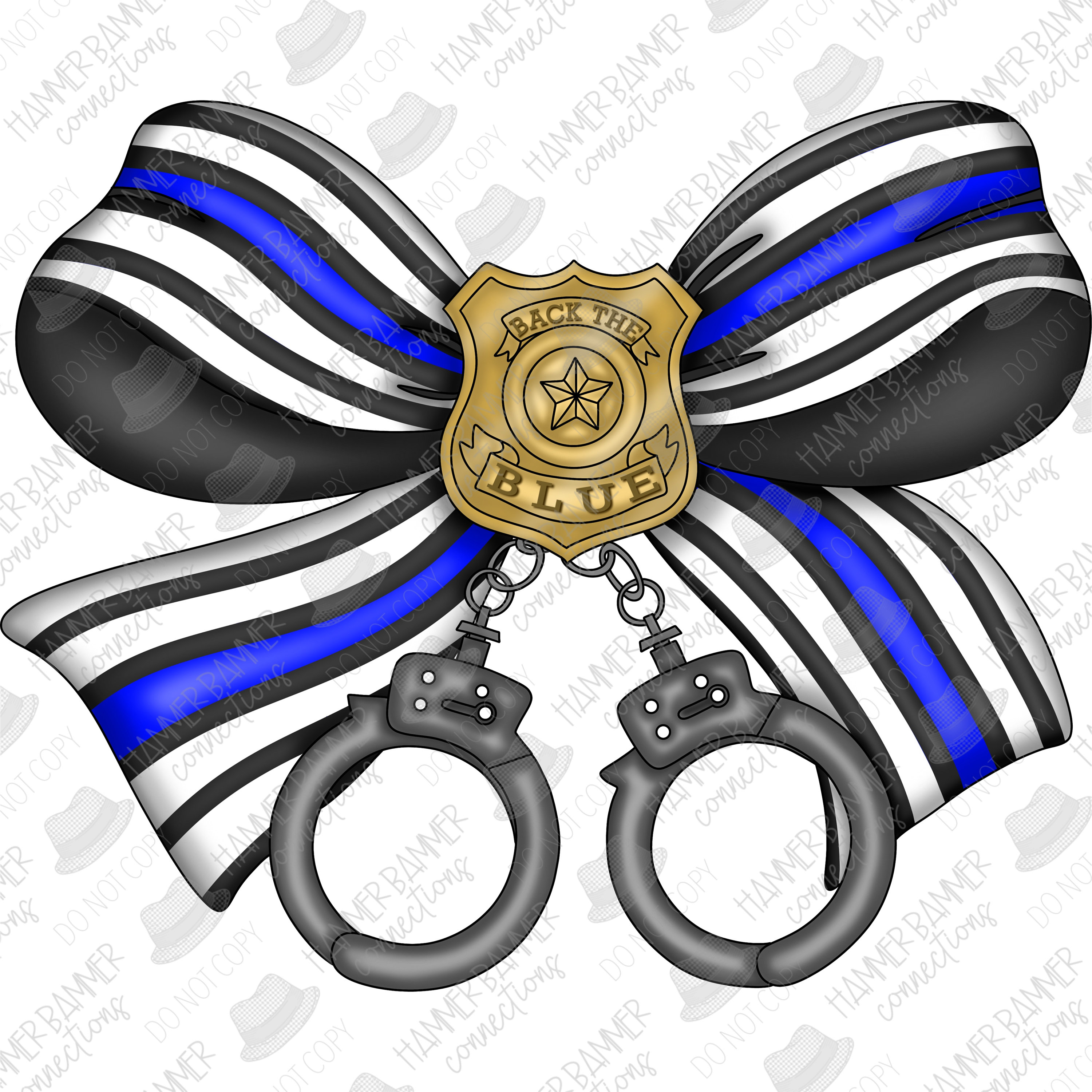 Back the Blue Coquette Bow, Police, Digital Design, Png, Sublimation ...