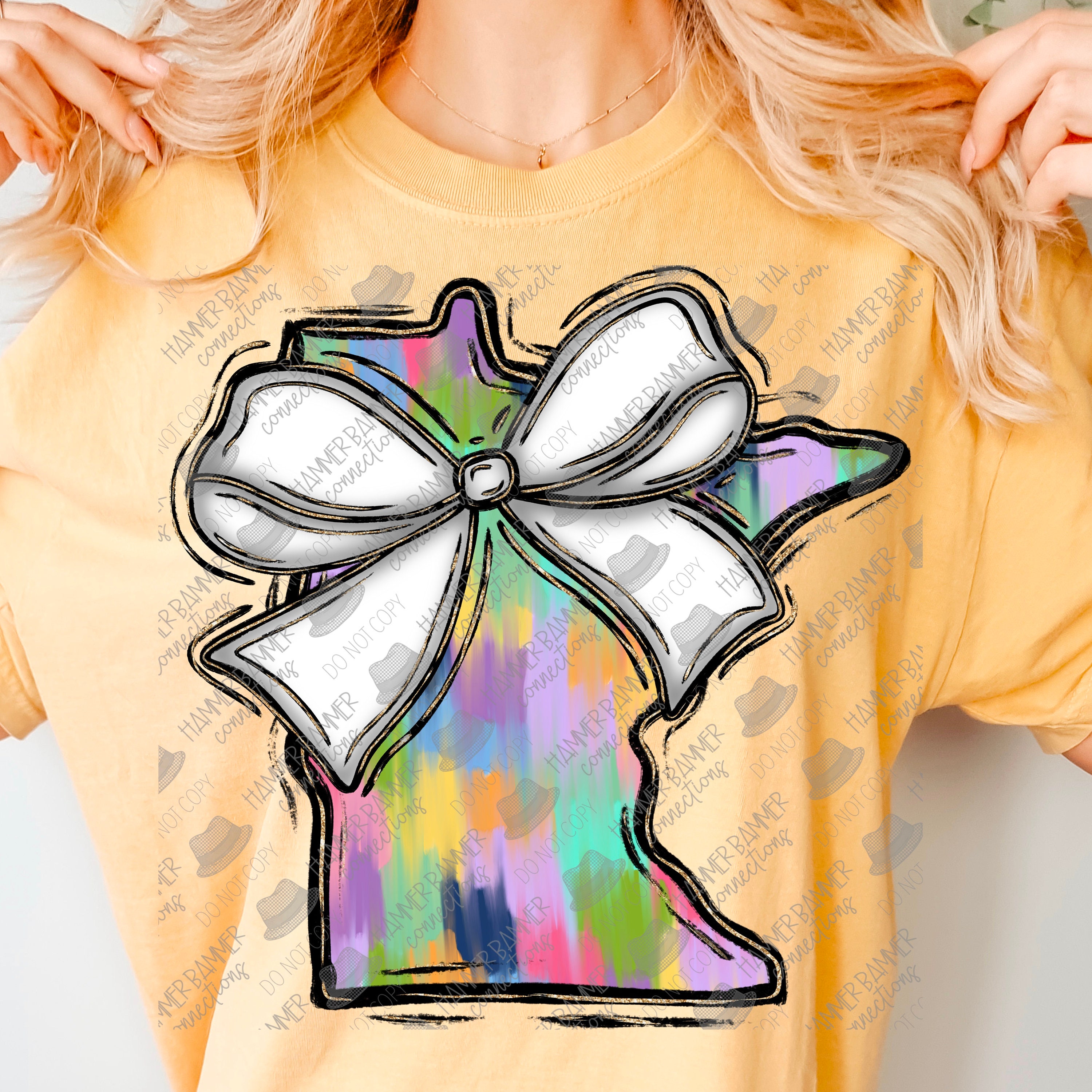 Minnesota Streaky Paint With Bow, Digital Design, Png, Sublimation, Dtf ...