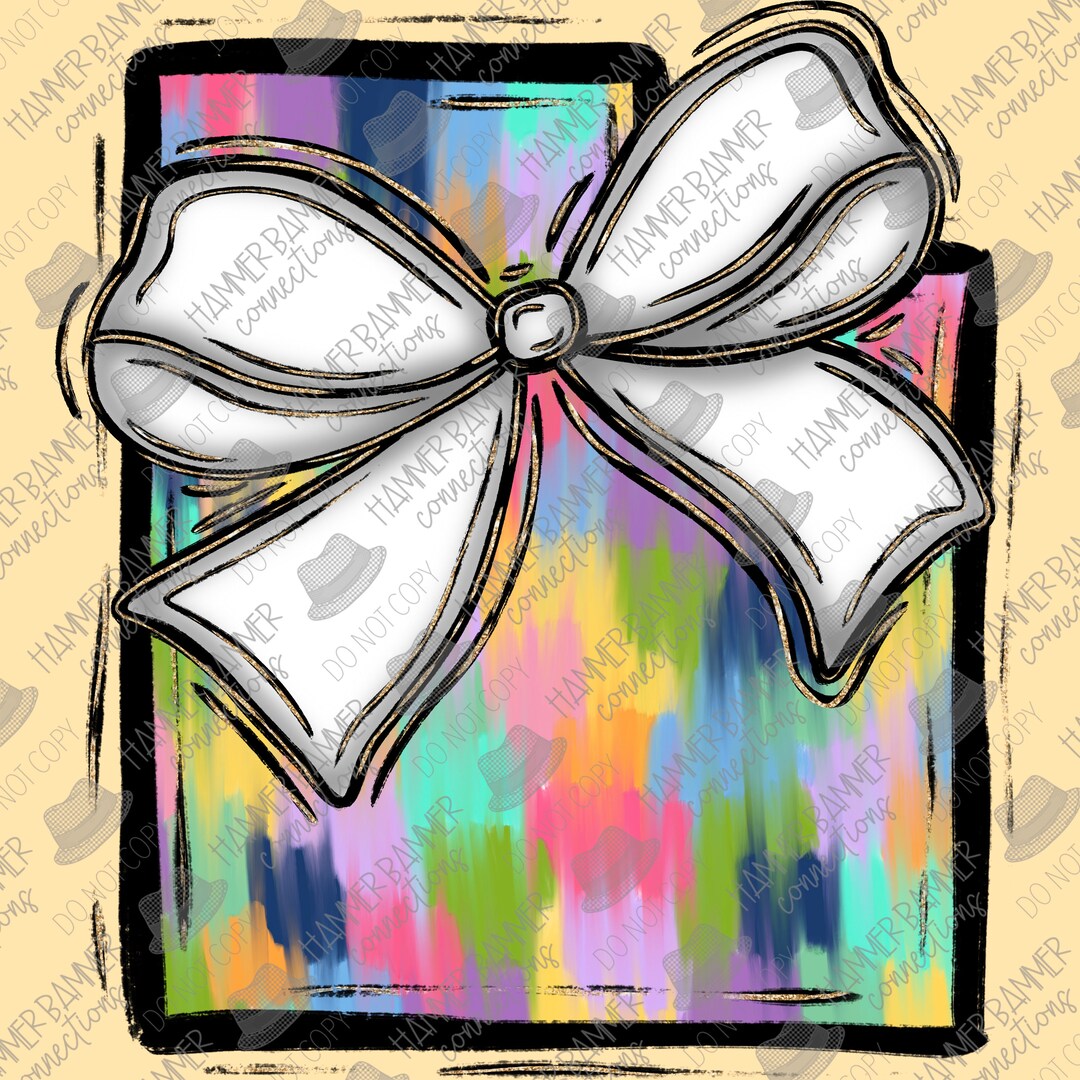 Utah Streaky Paint With Bow, Digital Design, Png, Sublimation, Dtf - Etsy