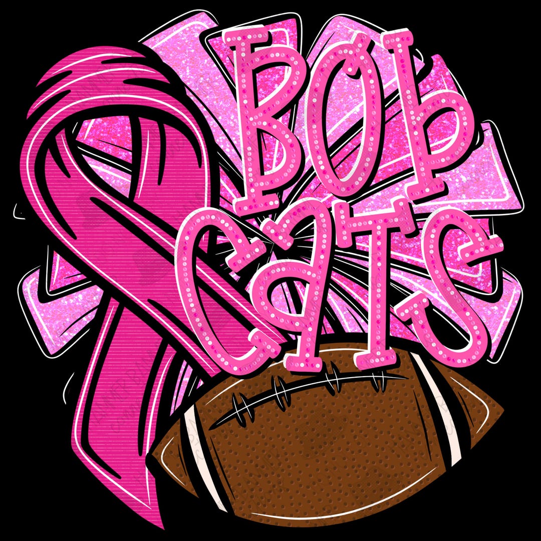 Bobcats, Design, Png, Sublimation, Dtf, Football, Mascot,pink Out - Etsy
