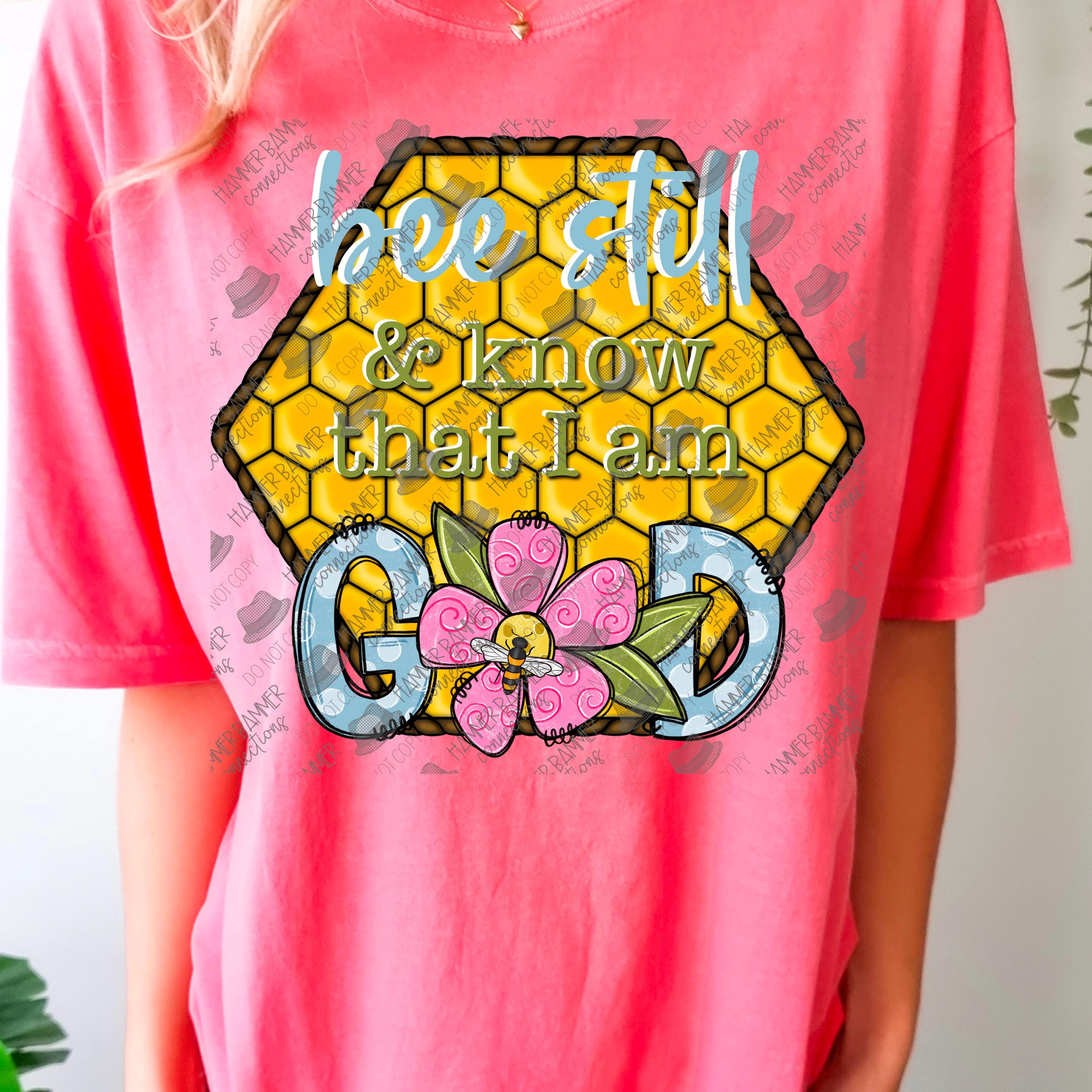 Bee Still and Know, Religious, Bible, Bees, Honey, Digital, Design, Png ...