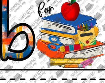 TEACHER Streaky Paint, Digital, Design, Png, Sublimation, Dtf, Back to ...