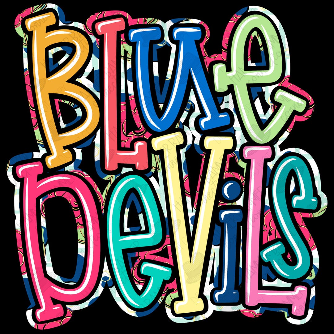 Blue Devils, Design, Png, Sublimation, Dtf, Mascot - Etsy