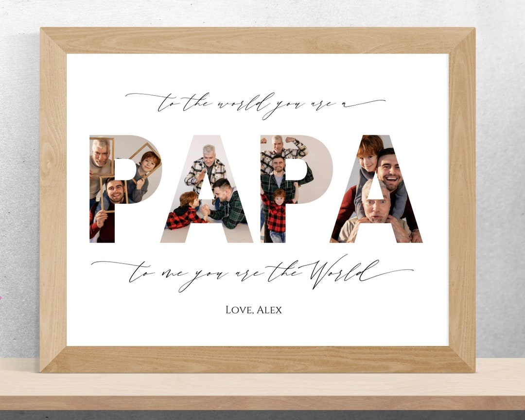 Father's Day Gift Idea for Grandpa Custom Print Photo Digital Download ...