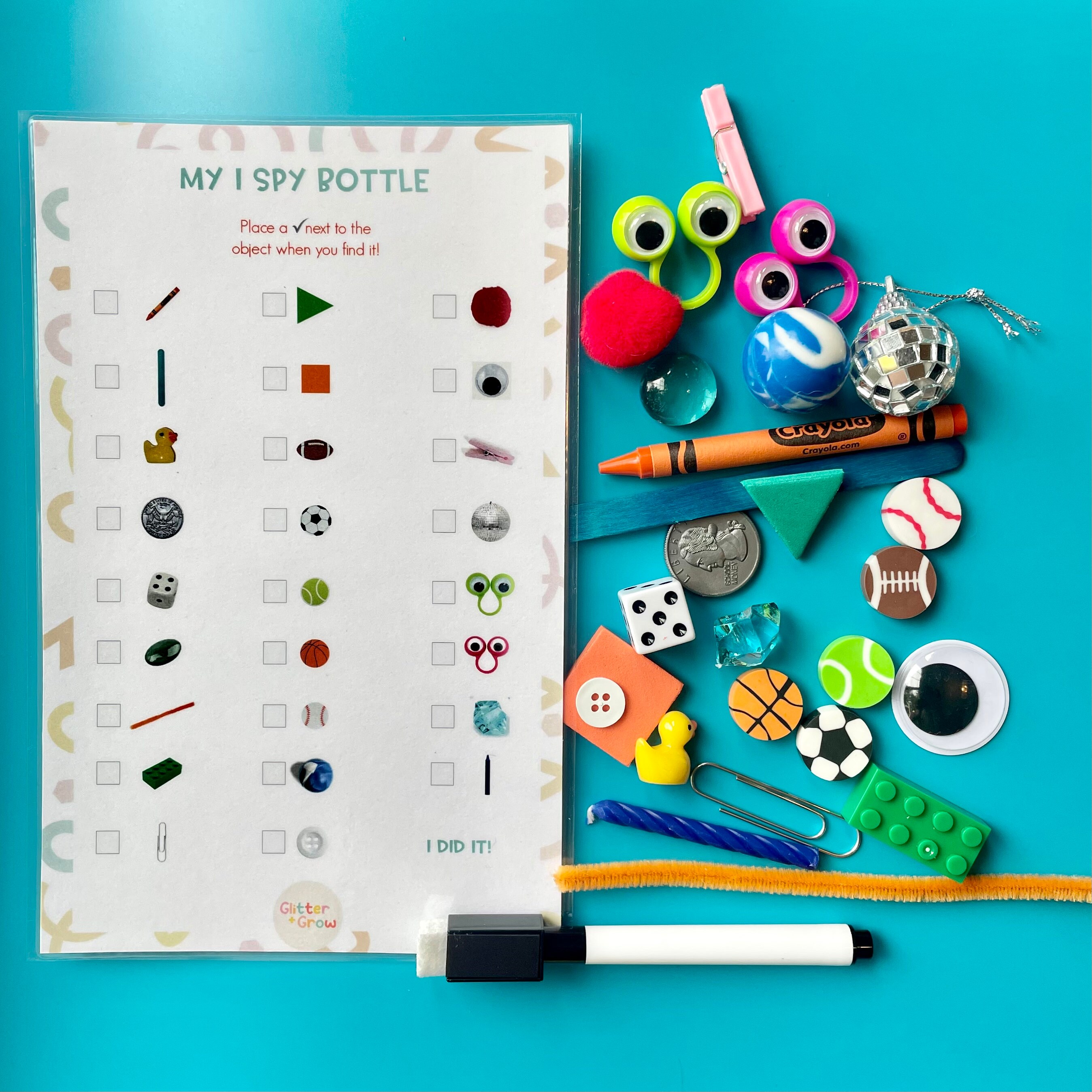 I Spy Bottle Craft - Etsy