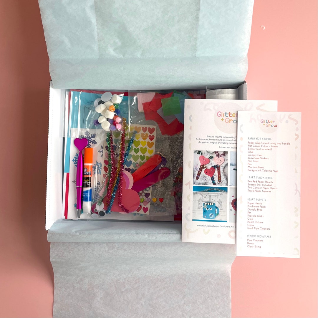 SIBLING BOX Valentines/winter Kids Art Box - Etsy