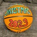 Merry Christmas Hand Painted Basketball Holiday Gift for Her Sports ...