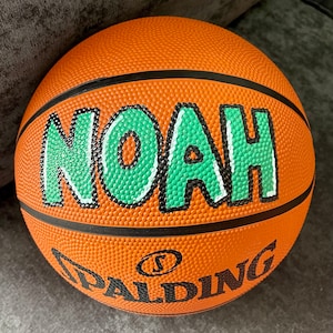 Personalized Standard Size Basketball Custom Hand Painted Basketball ...