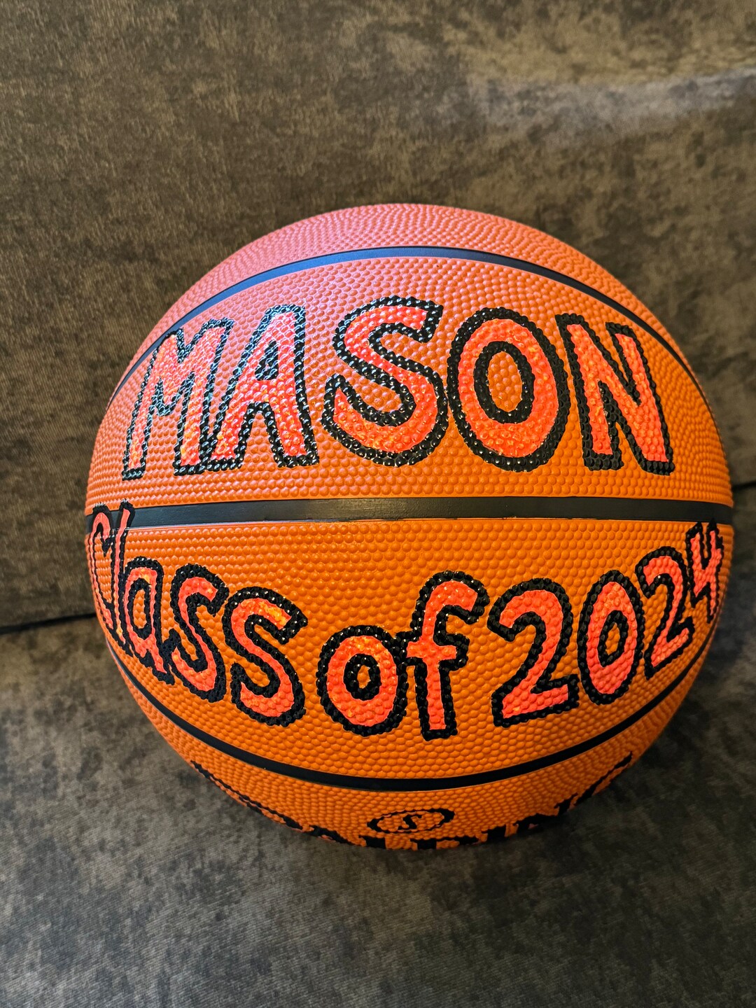 Custom Basketball Grad Gift Class of 2024 Basketball Hand Painted ...