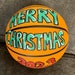 Merry Christmas Hand Painted Basketball Holiday Gift for Her Sports ...