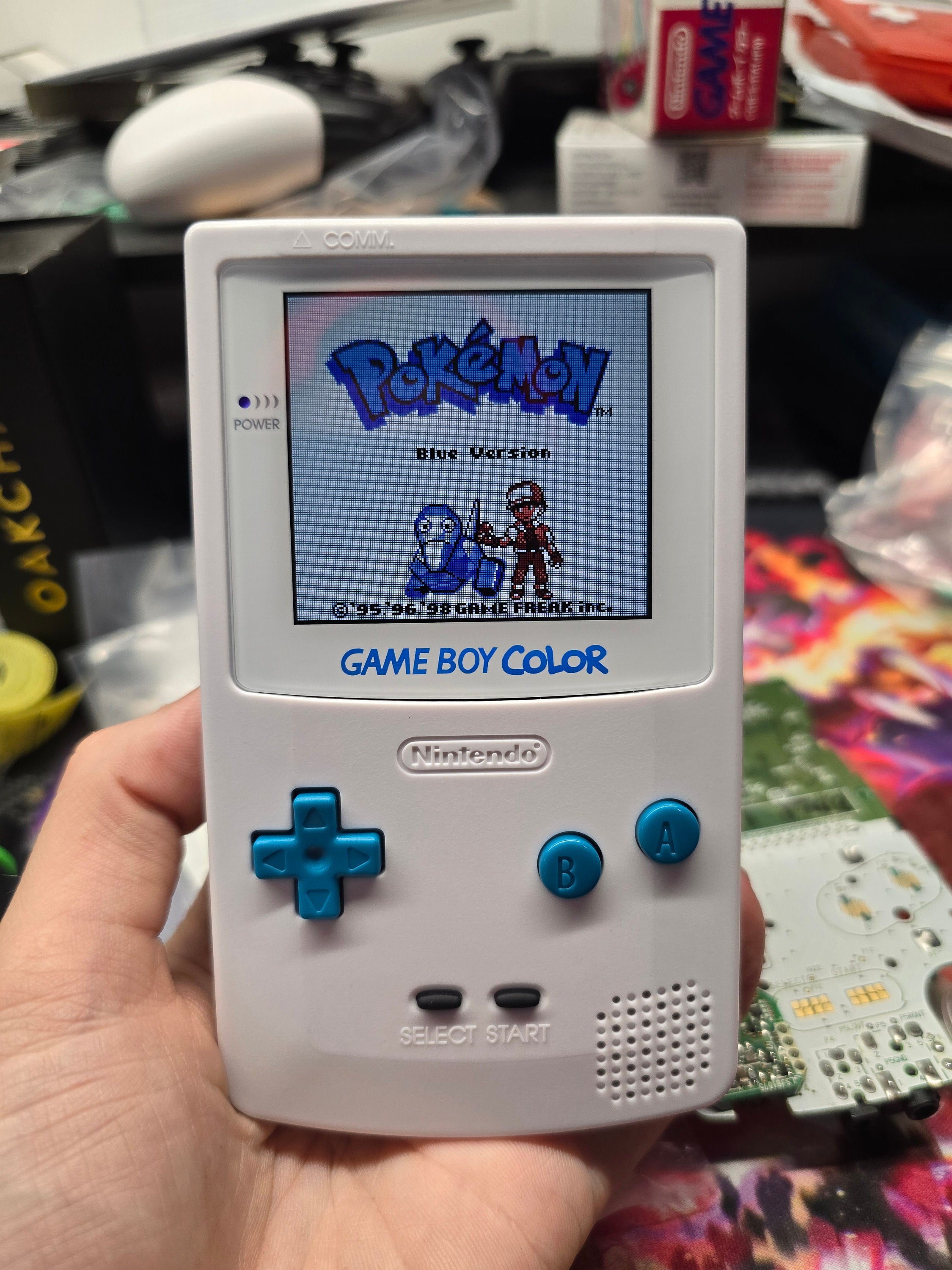 Custom White Gameboy Color Backlit IPS - Etsy