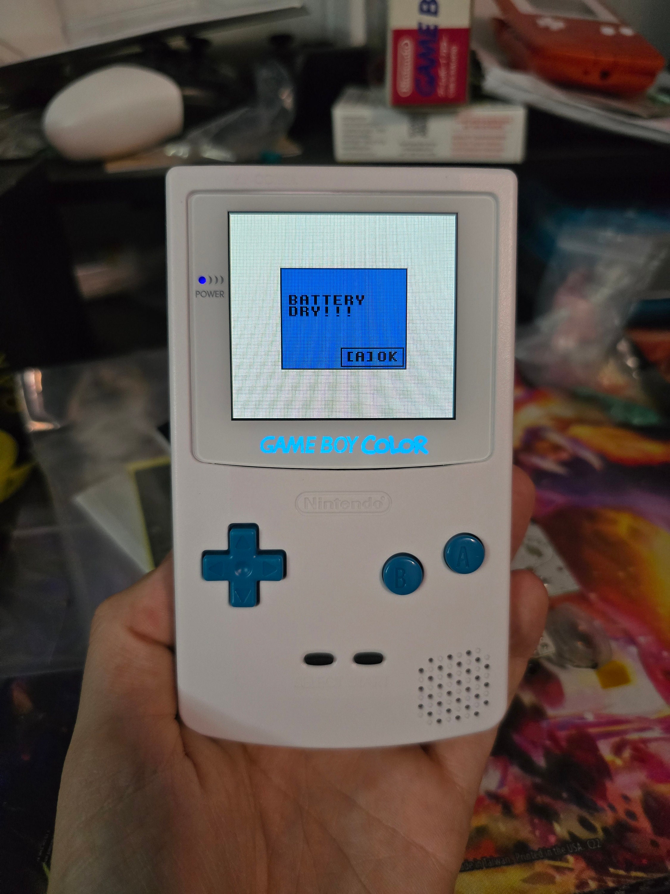 Custom White Gameboy Color Backlit IPS - Etsy