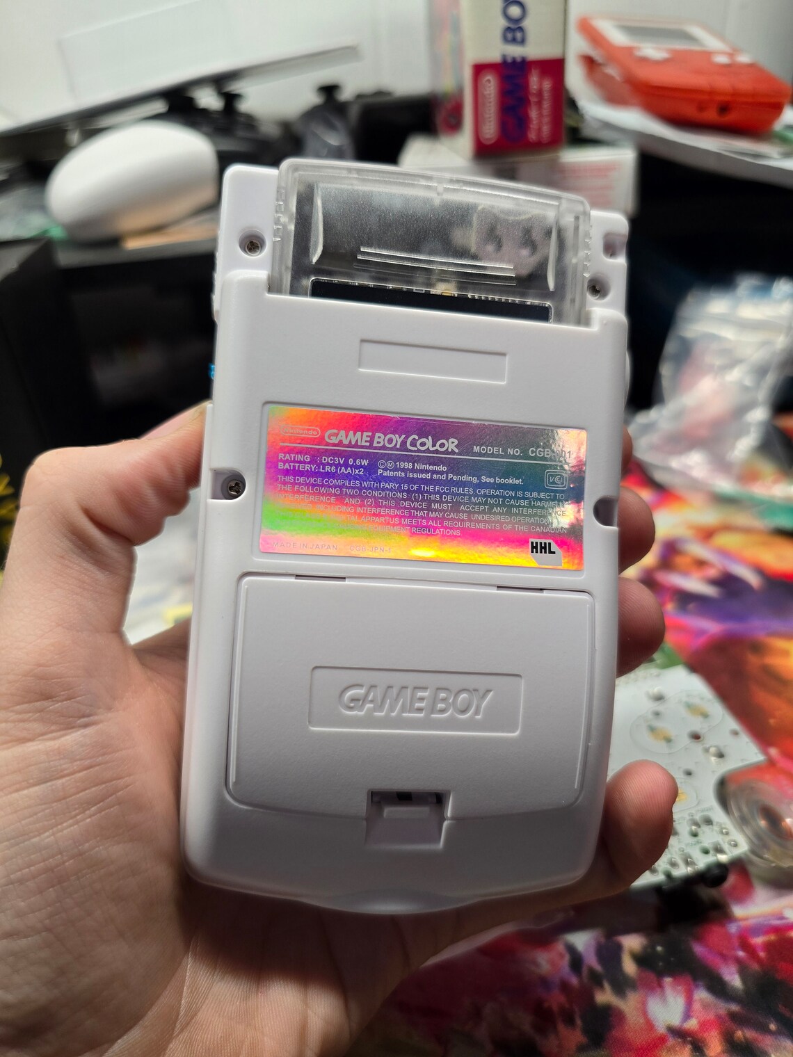 Custom White Gameboy Color Backlit IPS - Etsy