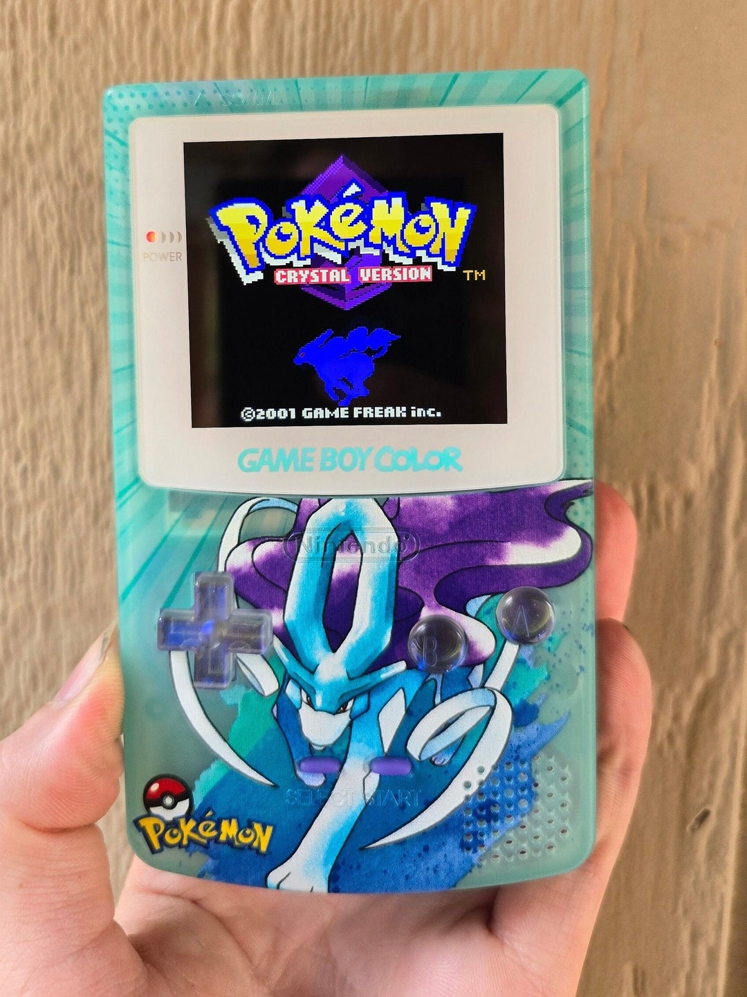 Modded Gameboy Color Suicune Edition - Etsy