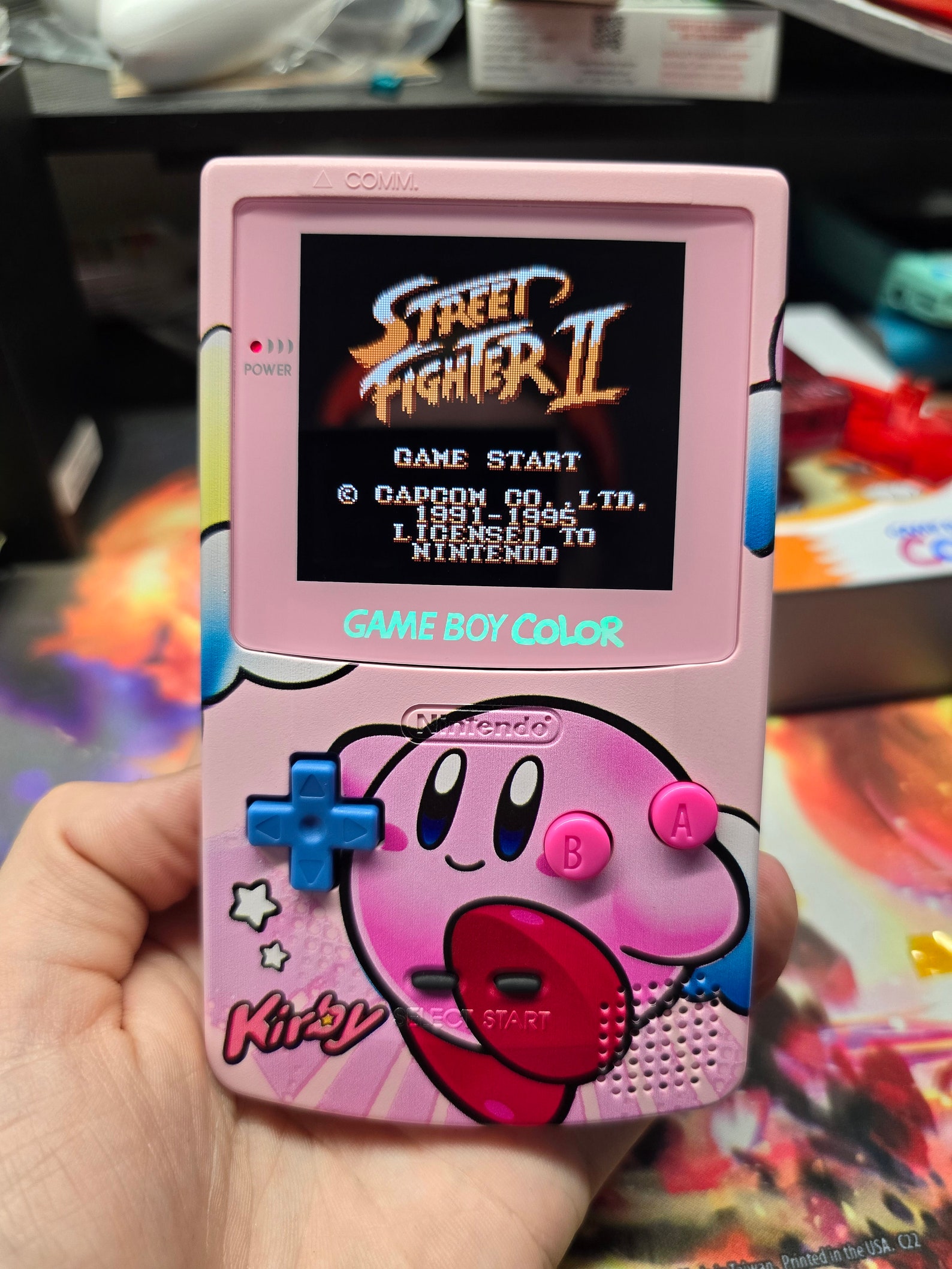 UV Printed Kirby Gameboy Color Backlit IPS OSD - Etsy