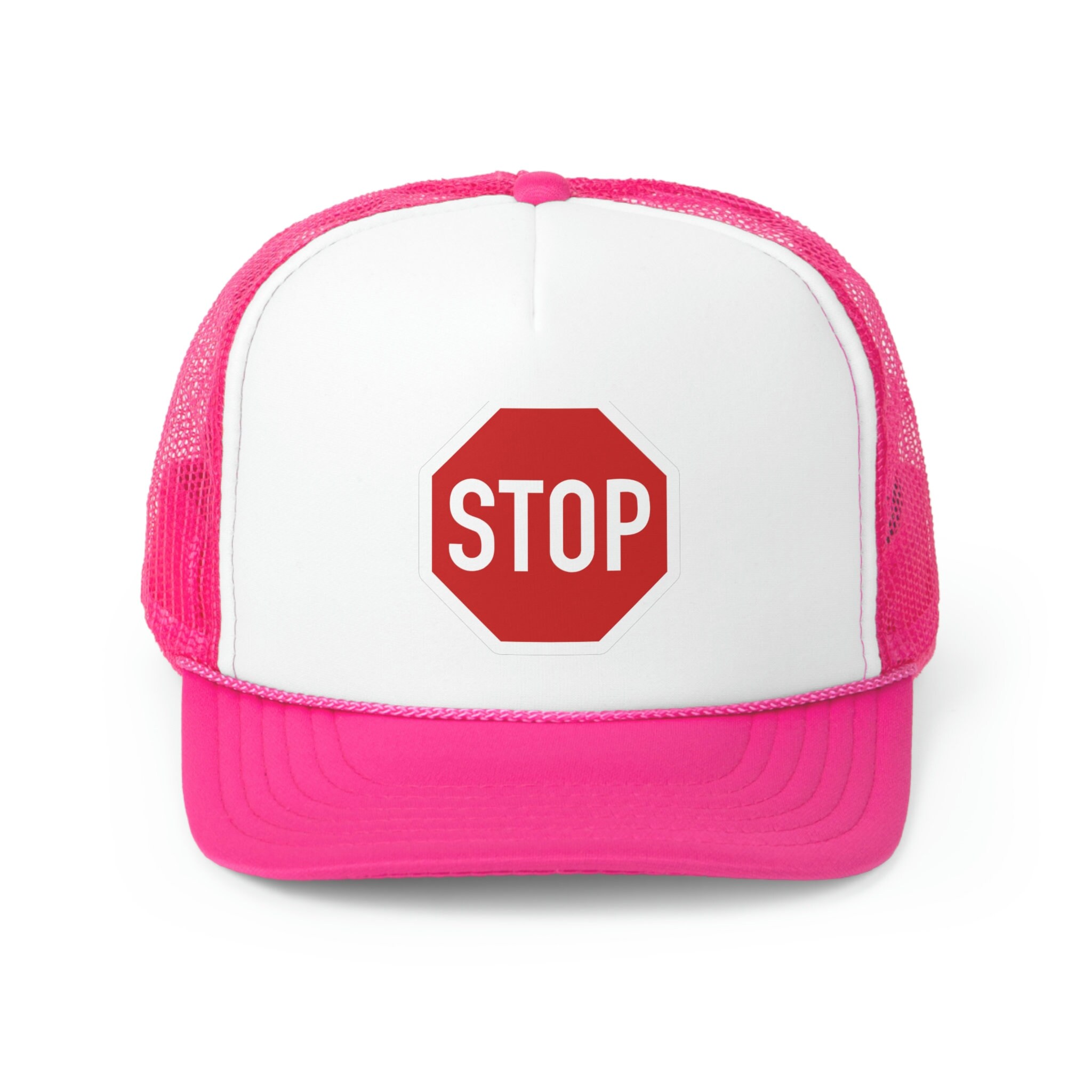 Stop Sign Trucker Hat, Wear a Stop Sign, Custom Road Sign Hat, Racing ...
