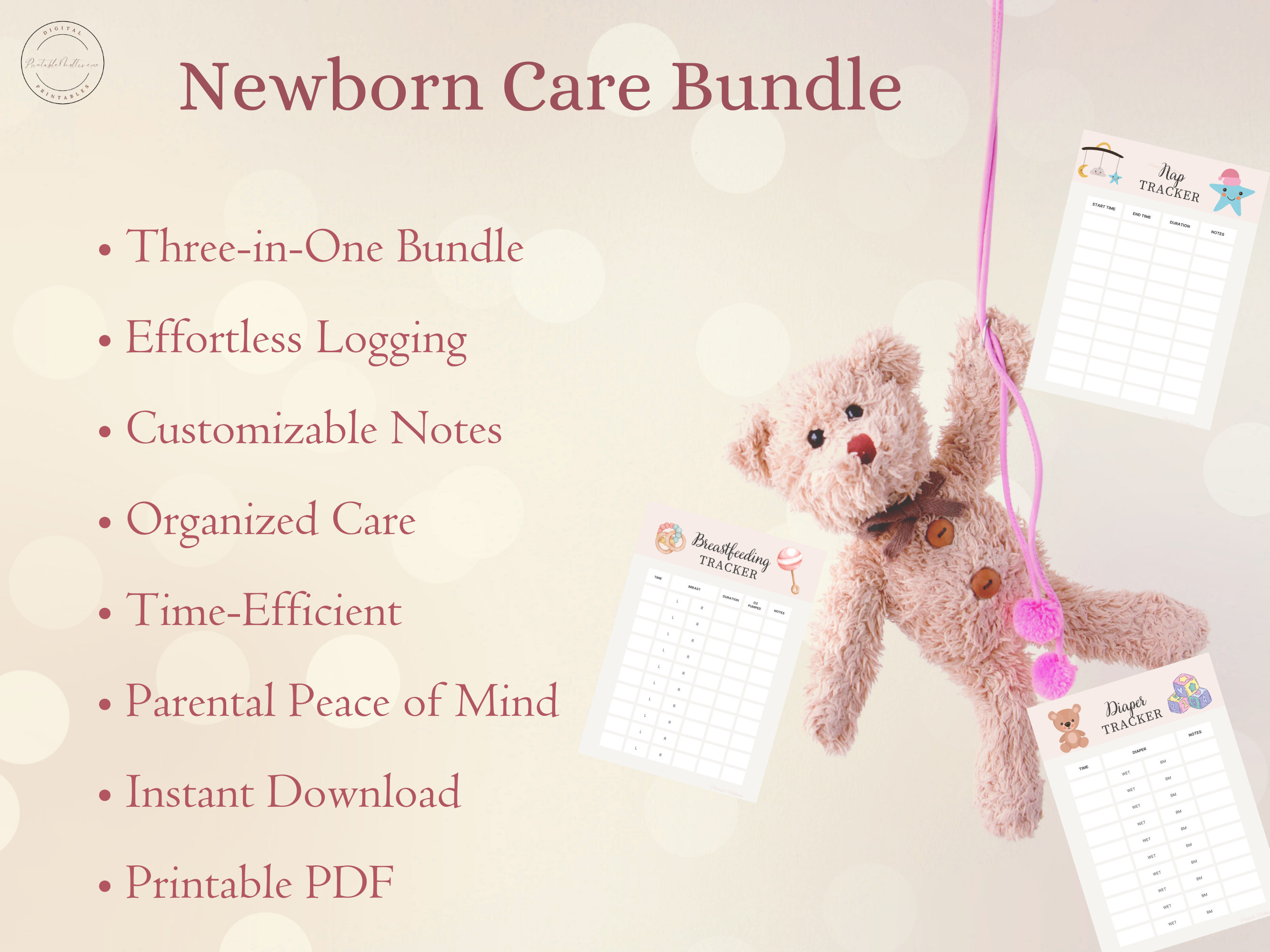 Ultimate Newborn Care Charts - Printable Feeding, Diaper, and Nap ...