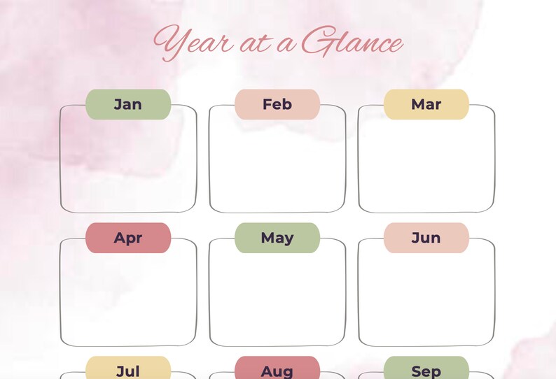 2024 Printable Planner Yearly Monthly Weekly and Daily - Etsy