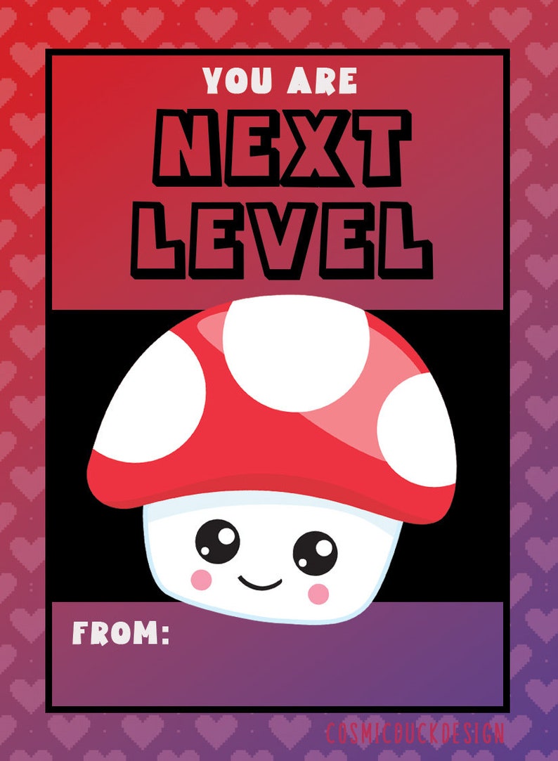 Video Gamer Kid Valentine's Day Cards, Download Valentines, Instant ...
