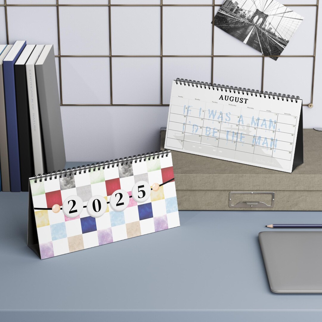 Era's Tour Themed Desktop Calendar, Swiftie Calendar, 2025 Calendar for ...