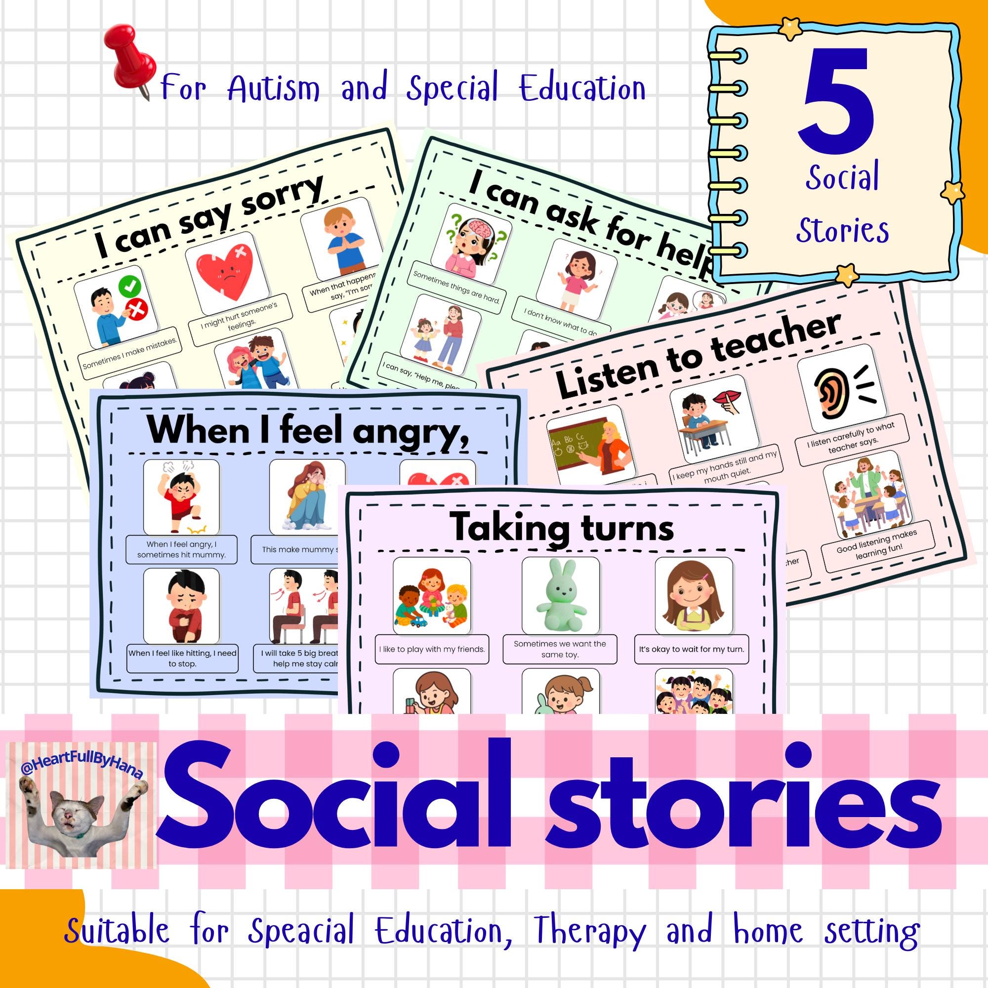 Social Stories, Special Education, Autism Support (PDF) - Etsy