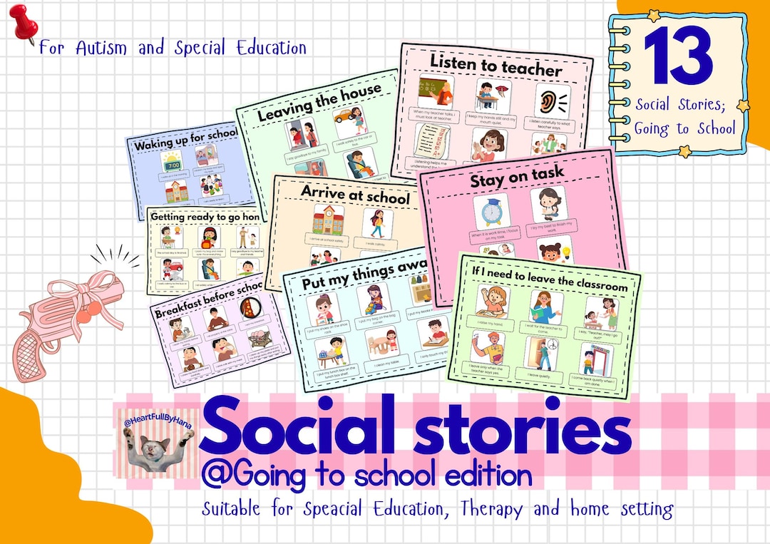 Social Story: Going to School, Autism & Special Education Printable - Etsy