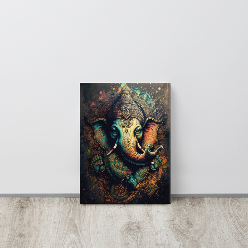 Limited Edition Ganesh Wall Art Decor on Canvas - Etsy