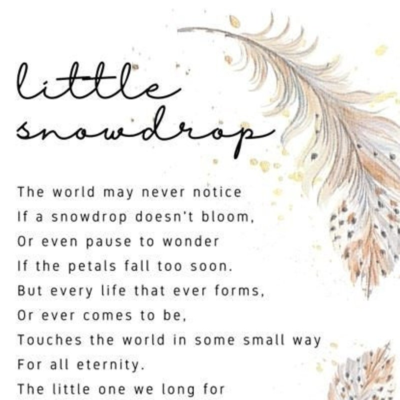 Miscarriage Poem - Etsy