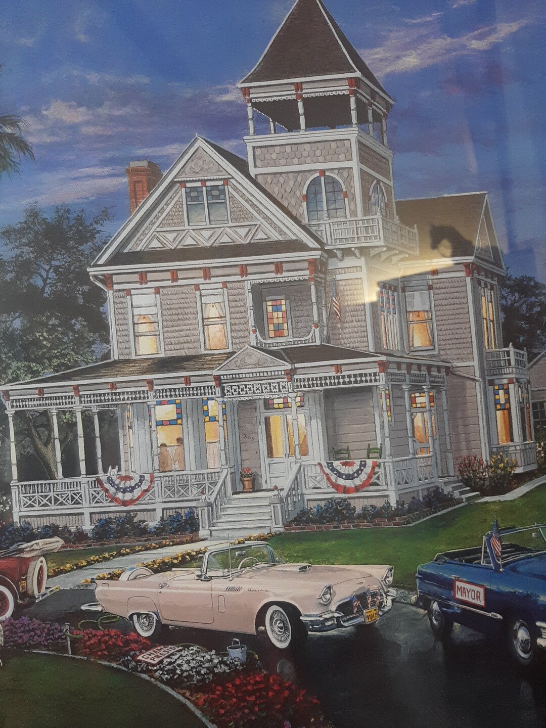 Mark Davidson "the Fords of July" Large Framed Print - Etsy