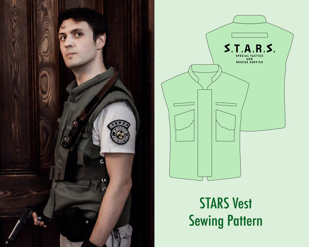 STARS Vest Sewing Pattern PDF - Digital Download | Resident Evil ...